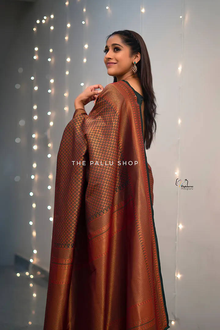 Rashmi - Green - The Pallu Shop